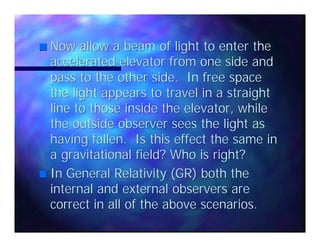 General Relativity and Cosmology | PPT