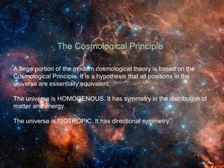 Overview of GTR and Introduction to Cosmology | PPT