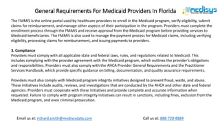 General Requirements For Medicaid Providers In Florida.pptx