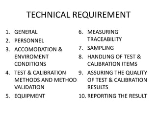 General requirements for the competence of testing and calibration ...
