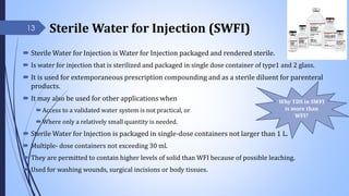 General requirements of parenteral preparations | PDF