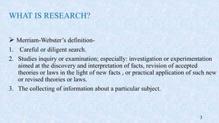 General research methodology | PPTX