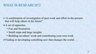General research methodology | PPTX