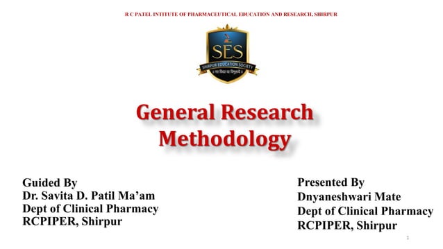 general research methodology 1.pptx | Science