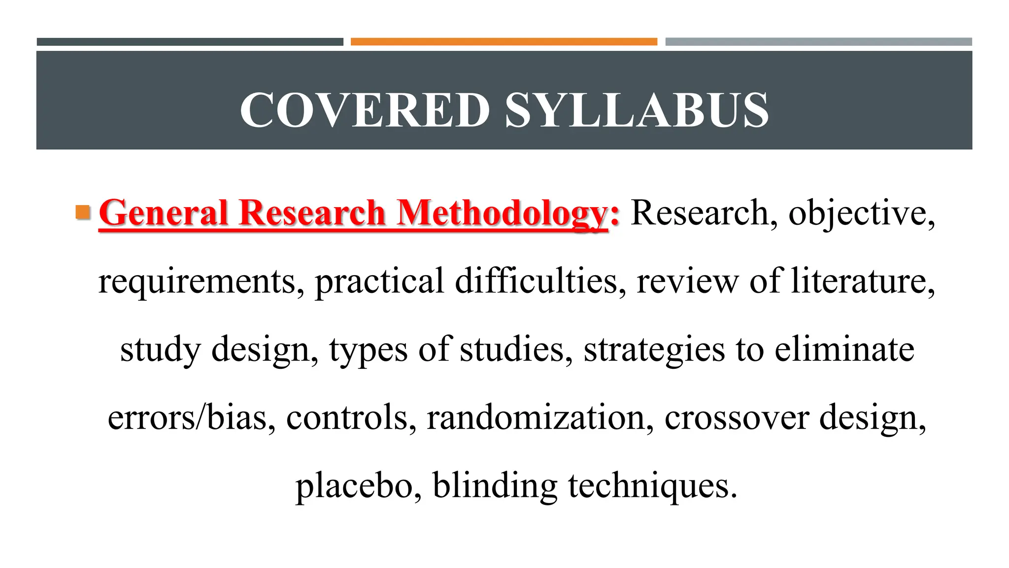 Research Methodology_UNIT_I_General Research Methodology M. Pharm ...