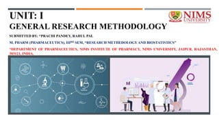Research Methodology_UNIT_I_General Research Methodology M. Pharm ...