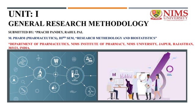 Research Methodology_UNIT_I_General Research Methodology M. Pharm ...