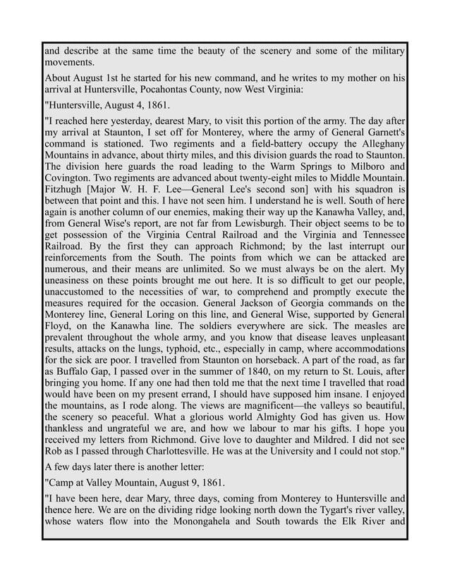 General Robert E Lee, Recollections and Letters | PDF