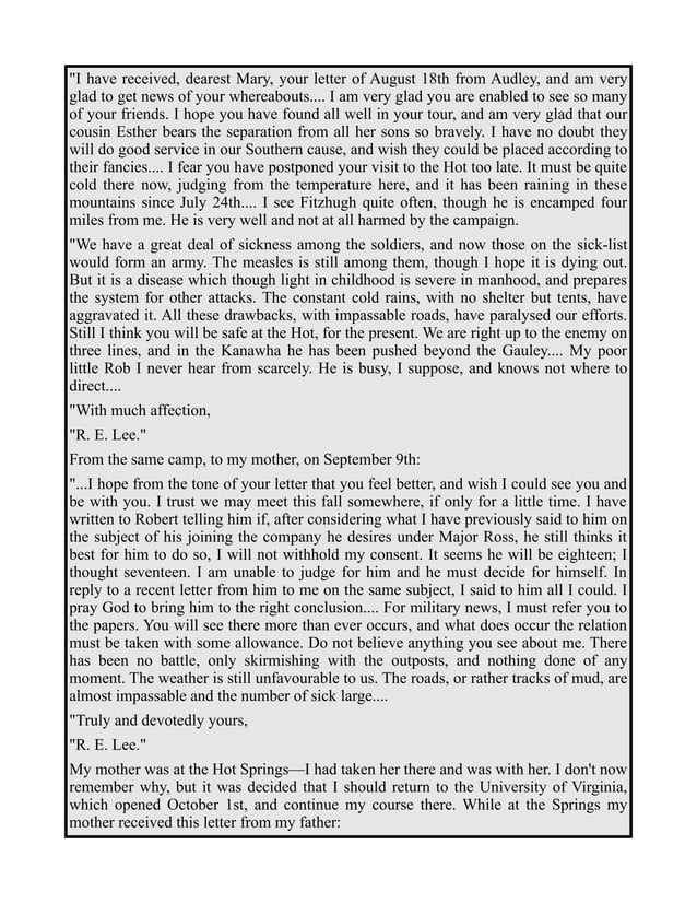 General Robert E Lee, Recollections and Letters | PDF