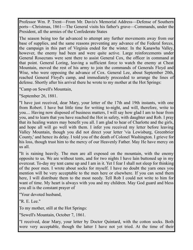 General Robert E Lee, Recollections and Letters | PDF