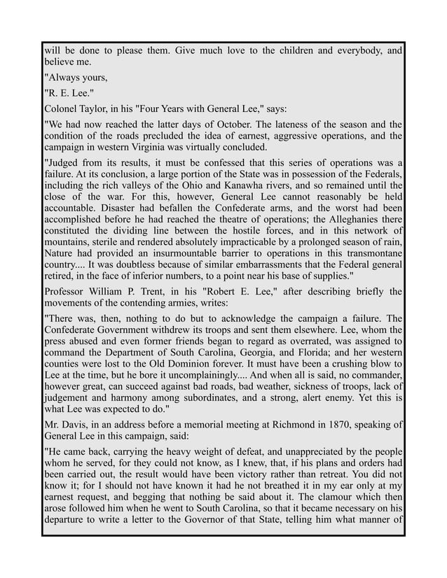 General Robert E Lee, Recollections and Letters | PDF
