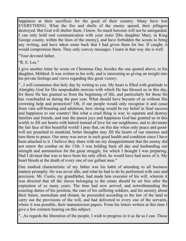 General Robert E Lee, Recollections and Letters | PDF