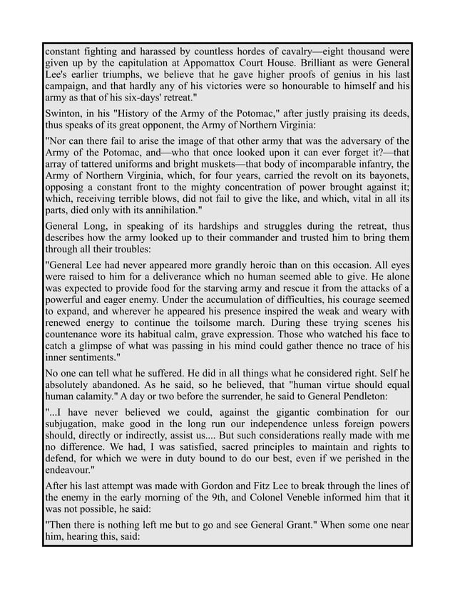 General Robert E Lee, Recollections and Letters | PDF