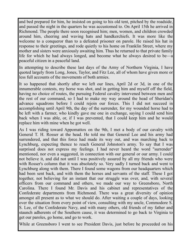 General Robert E Lee, Recollections and Letters | PDF