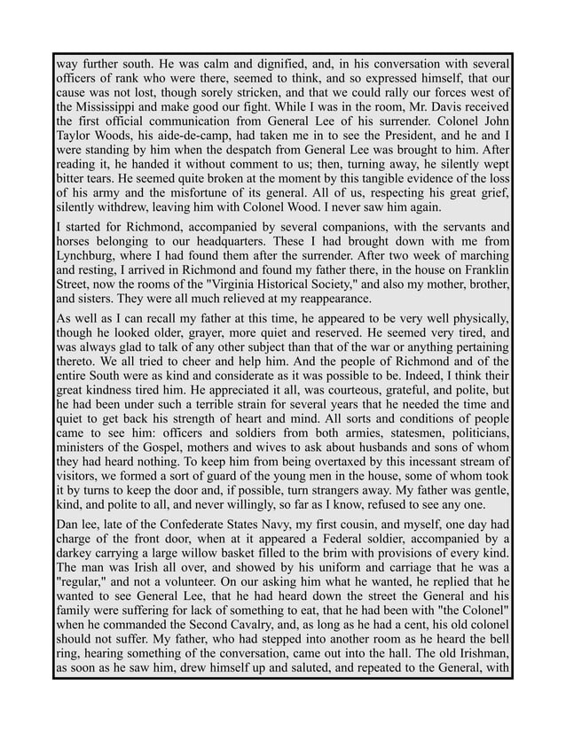 General Robert E Lee, Recollections and Letters | PDF