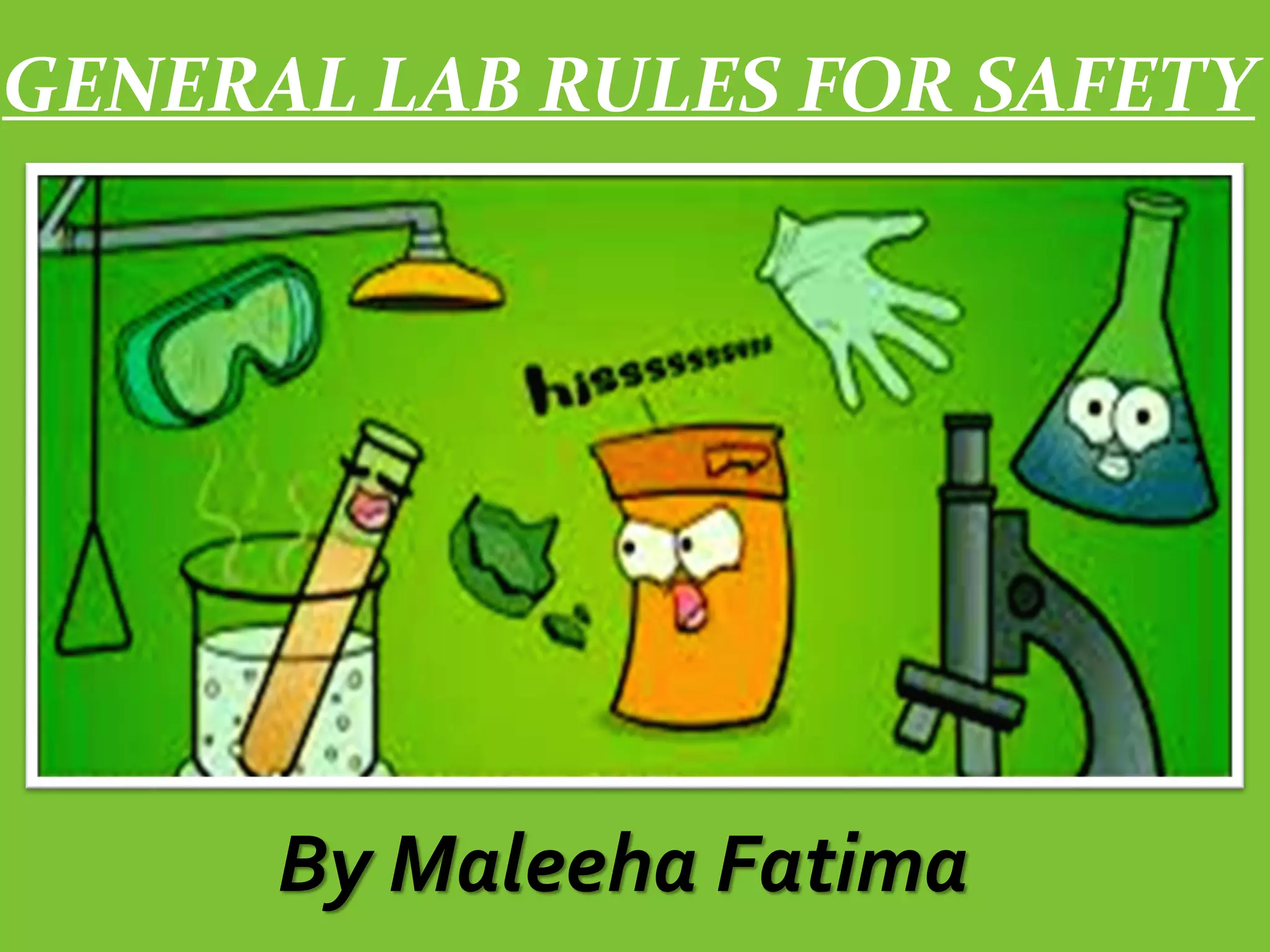 General rules for laboratory | PPT
