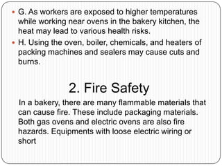 General safety measures in bakeries | PPTX