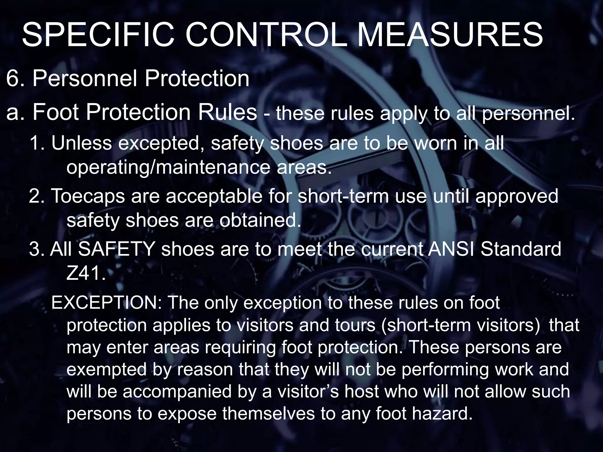 General Safety Protocols on Manufacturing Plant | PPT