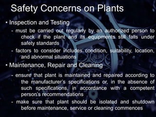 General Safety Protocols on Manufacturing Plant | PPT