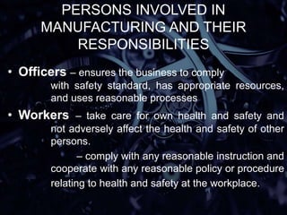 General Safety Protocols on Manufacturing Plant | PPT