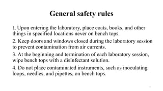 General safety rules-Biosafety Cabinets-Biosafety Levels.pptx