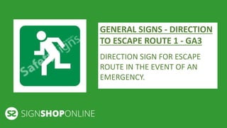 General Safety Signs | PPTX