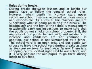 General school rules (english) | PPTX