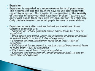 General school rules (english) | PPTX