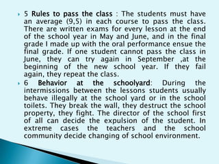 General school rules (english) | PPTX