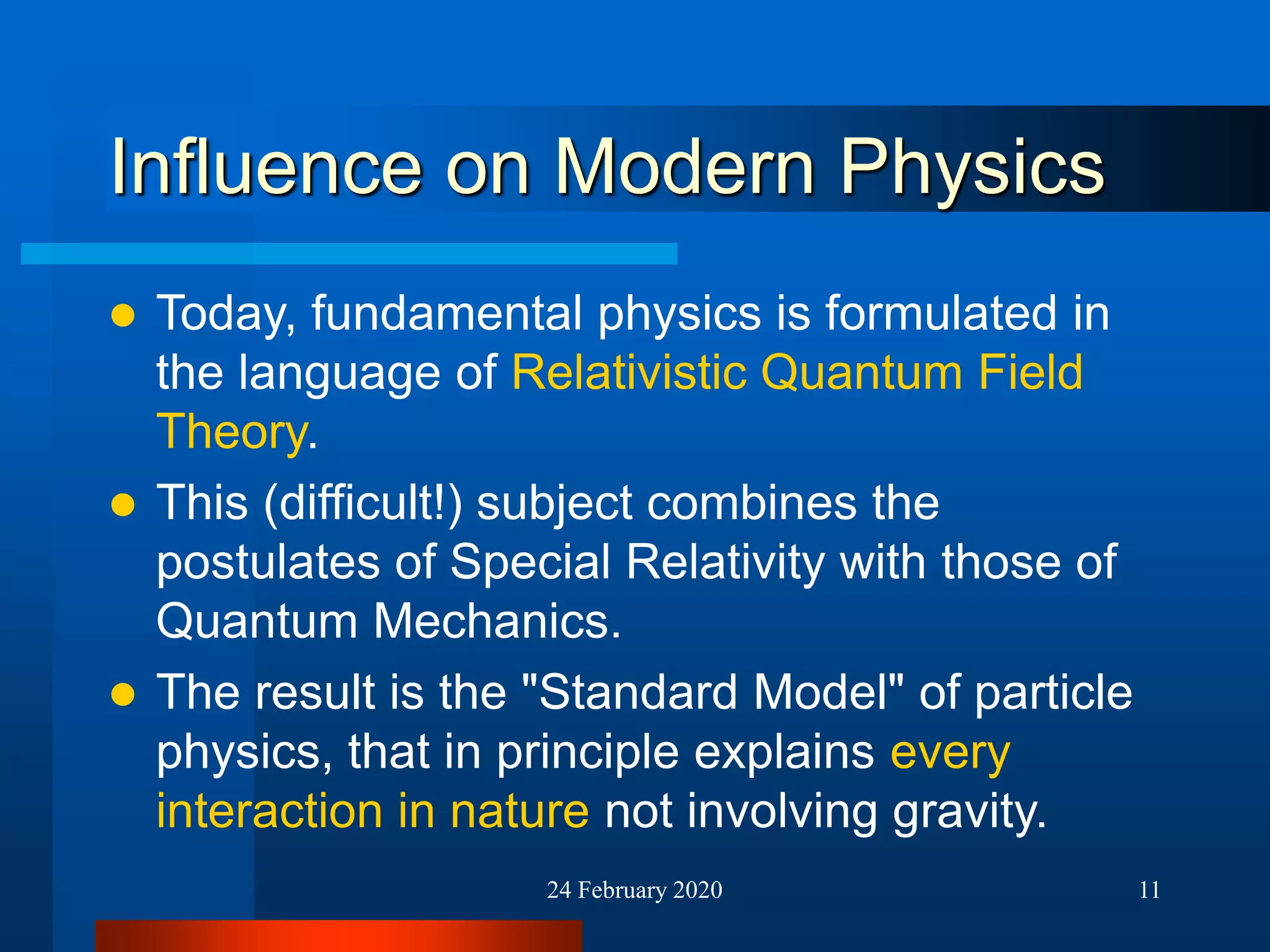 theory of relativity in physics | PPT