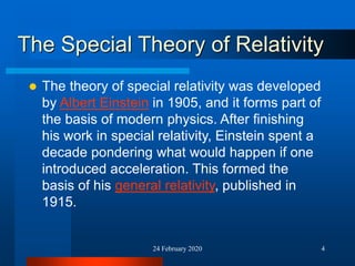 theory of relativity in physics | PPT