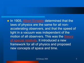 theory of relativity in physics | PPT