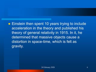 theory of relativity in physics | PPT
