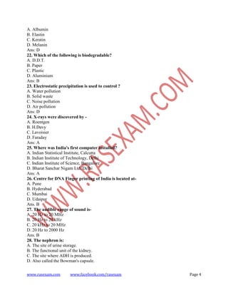 General science quiz 100 mc qs | PDF