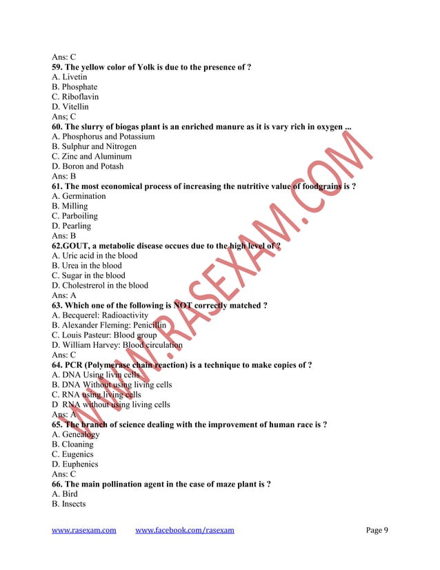 General science quiz 100 mc qs | PDF | Endocrine and Metabolic Diseases ...