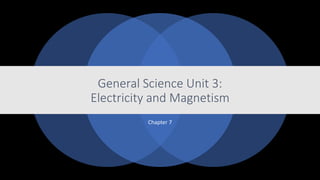 General science unit 3 electricity and magnetism | PPTX