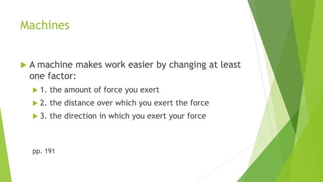 General science unit 4 simple machines | PPT