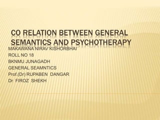 General semantics nk | PPT