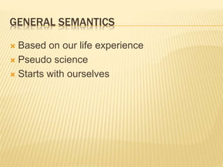 General semantics nk | PPT