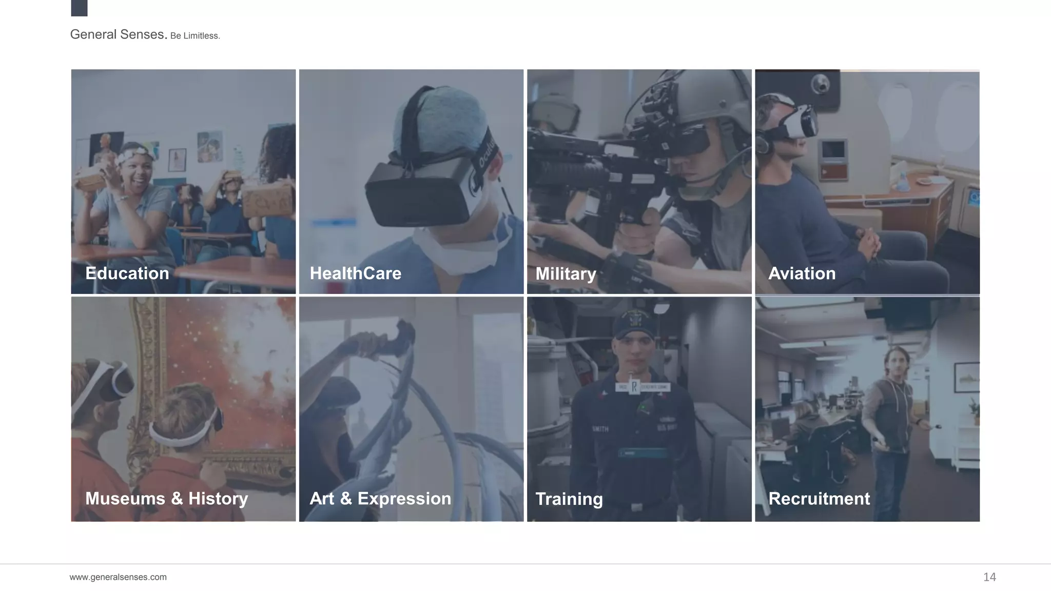 General senses advanced technologies catalogue | PPT