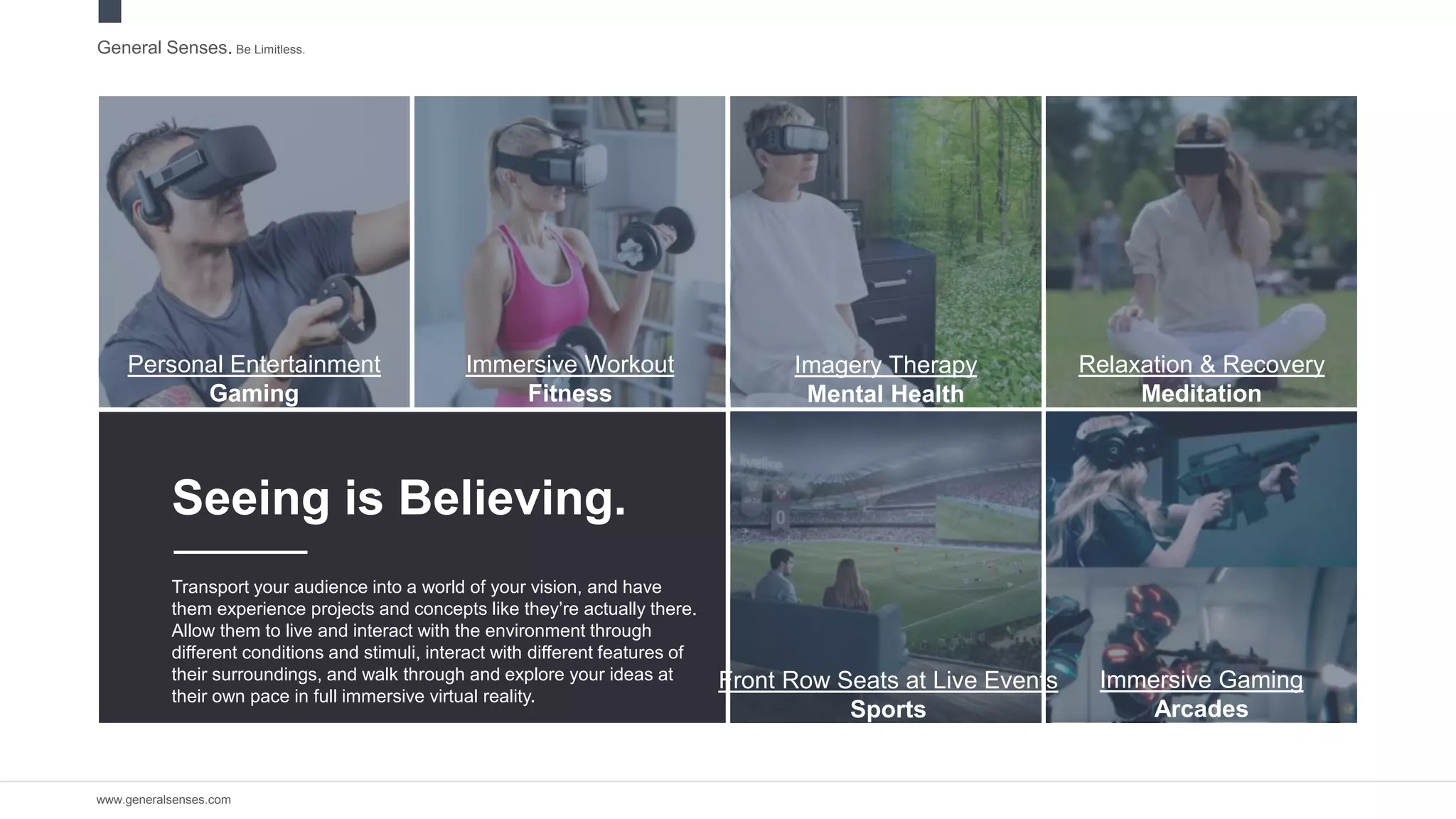 General senses advanced technologies catalogue | PPT