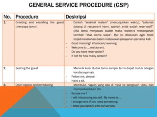 General service procedure (gsp) | PDF