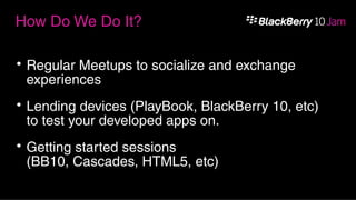 BlackBerry Developer Group Netherlands | PPT