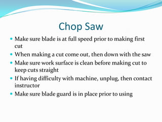 General shop safety | PPT