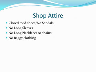 General shop safety | PPTX