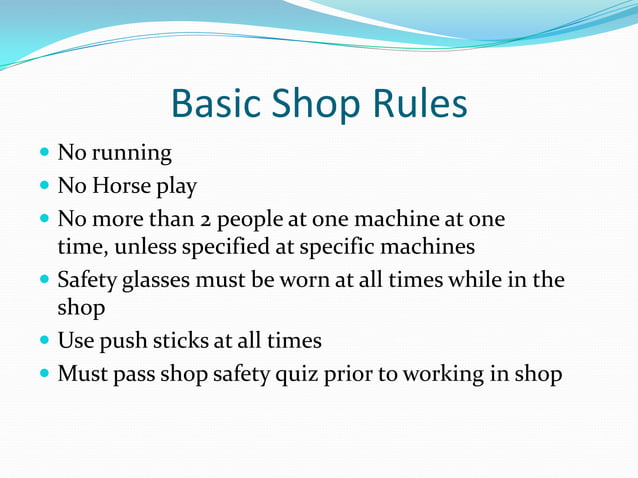 General shop safety | PPT