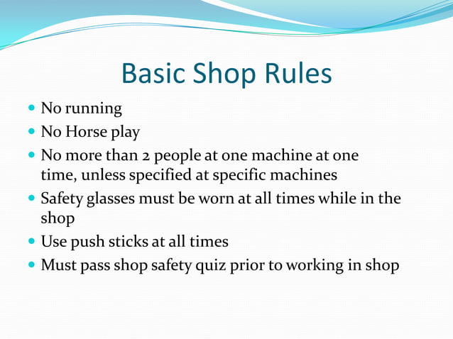 General shop safety | PPT