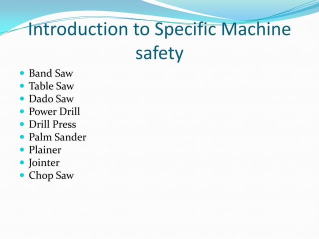 General shop safety | PPT