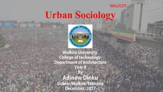 General and urban sociology | PPT