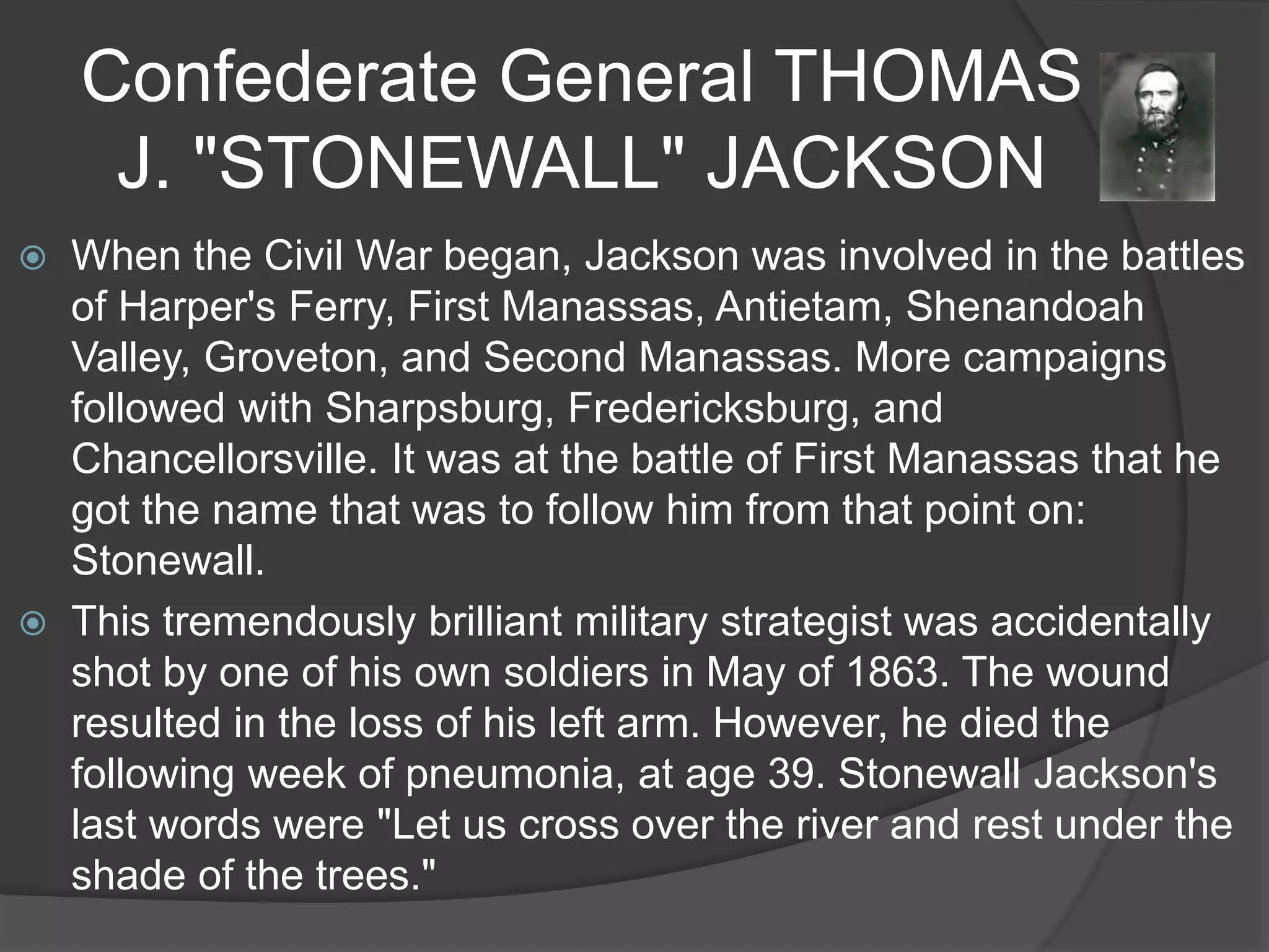 Generals of civil war | PPTX | Death, Injury, or Military Conflict ...